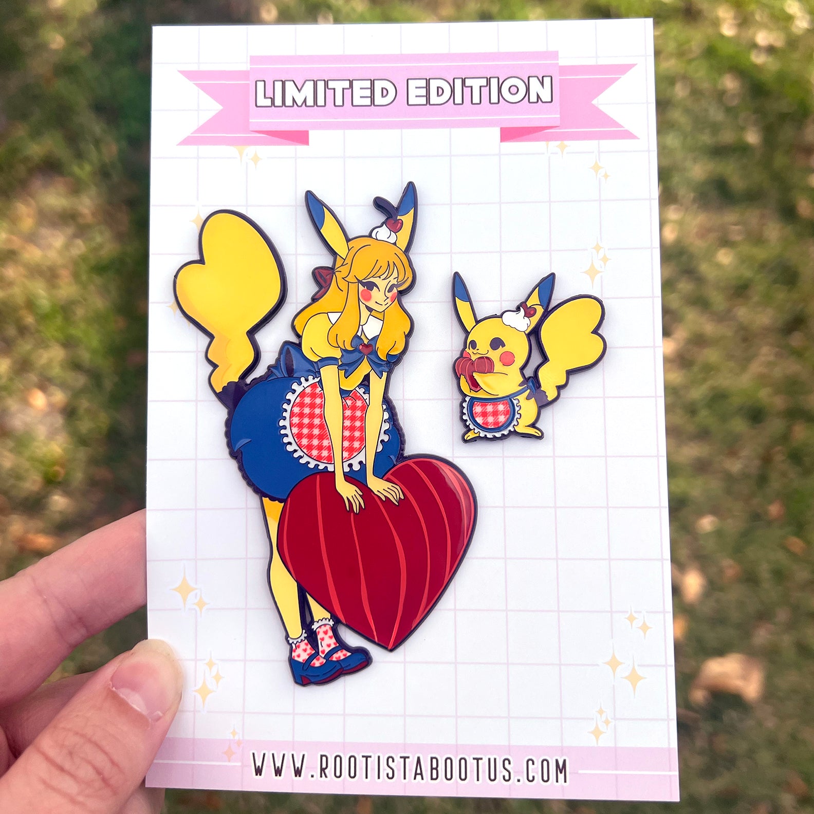 Valentine's Day Pika [PokéBabes Collection] Enamel Pin Set – RootisTabootus